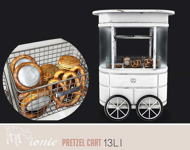 Second Life Marketplace Ionic Pretzel Cart